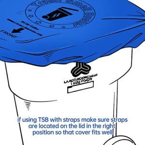 Trash Smell Buster, Trash Can Cover, Odor Eliminating Bag with Elastic Rubber Band, Eliminates Odor from Trash, Durable, Effective, Chemicals Free, 32 Gallon, 1 Cover