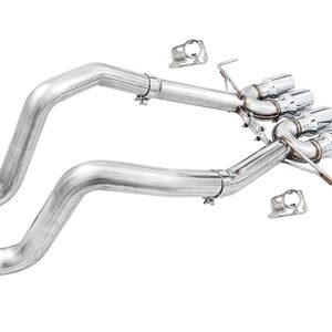 AWE Tuning 14-19 Chevy Corvette C7 Z06/ZR1 (w/o AFM) Track Edition Axle-Back Exhaust w/Chrome Tips - 3020-42073