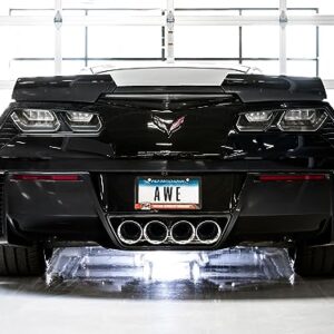 AWE Tuning 14-19 Chevy Corvette C7 Z06/ZR1 (w/o AFM) Track Edition Axle-Back Exhaust w/Chrome Tips - 3020-42073