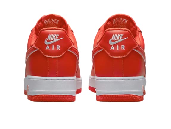 Nike Men's Air Force 1 Shoe, Picante Red-white, 12