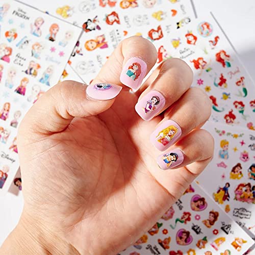 6 Sheets Kawaii Nail Art Stickers 3D Anime Design Nail Charms Cute Cartoon Nail Stickers Self-Adhesive Acrylic Nail Art Supplies Mermaid Nail Decals for Women Girls Kawaii Nails Art Decorations