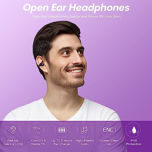 Ttbesmi Sports Wireless Bluetooth Ear Clip Bone Conduction Headset Headphones Clip On Open Ear Earbuds Bone Conduction Earbuds Earphones Bone Conducting Induction Earphones Ear Clips Ear Buds