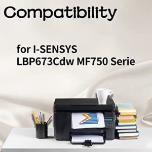 for Canon CRG069 Toner Cartridge Replacement Pack for I-SENSYS LBP673Cdw MF750 Serie Printer 1 Magenta