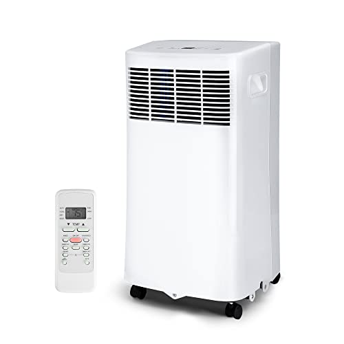 Euhomy Portable Air Conditioner 8000 BTU, Cools up to 300 Sq. Ft, 3-in-1 Portable AC Unit with remote, 24H Timer, Floor Air Conditioner with Installation Kit for Bedroom/Room, White.