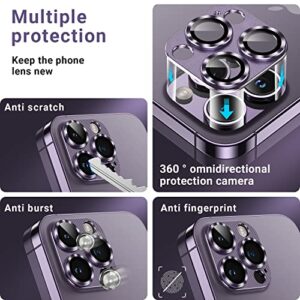 AFARER [2 Pack] Camera Lens Protector for iPhone 14Pro/iPhone 14 Pro Max, Ultra HD Camera Lens Protector, Upgraded Metal Tempered Glass Camera Cover, 9H Hardness Anti-Scratch Camera Protectors， Lens Protector Compatible iPhone 14 Pro/iPhone 14 Pro Max （