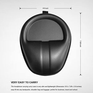 Headphone Case Carrying Organizer Hard Headphones Storage Bag Pouch Compatible with Beats Studio Philips Bose Solo 3 Sony Bose QC JBL Sennheiser Skullcandy mPow Audio Technica Cowin JVC (Black)