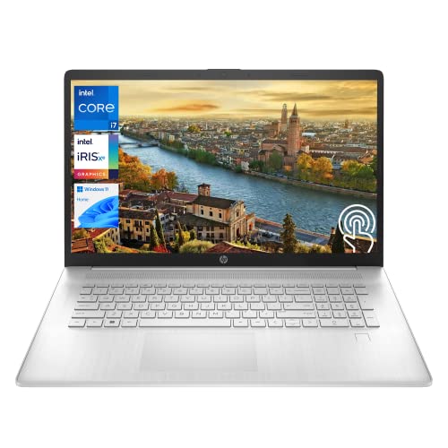 HP Laptop, 17.3” HD+ Touchscreen Display, Intel Core i7-1255U Processor, 64GB RAM, 1TB PCIe SSD, Backlit Keyboard, Fingerprint Reader, Wi-Fi, Windows 11 Home, Silver