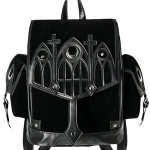 Restyle Stained Glass Cathedral Backpack Gothic Studded Moon Alternative Punk