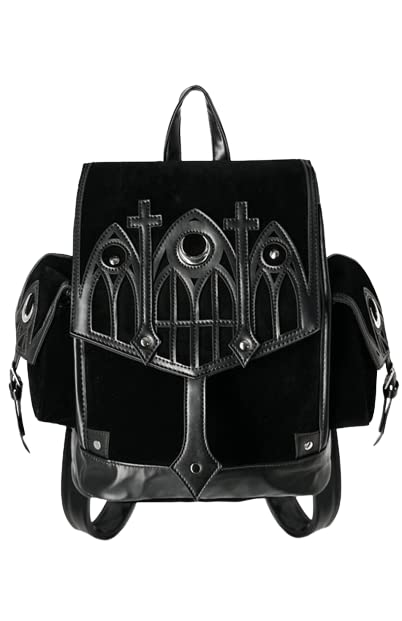 Restyle Stained Glass Cathedral Backpack Gothic Studded Moon Alternative Punk