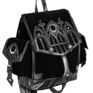 Restyle Stained Glass Cathedral Backpack Gothic Studded Moon Alternative Punk