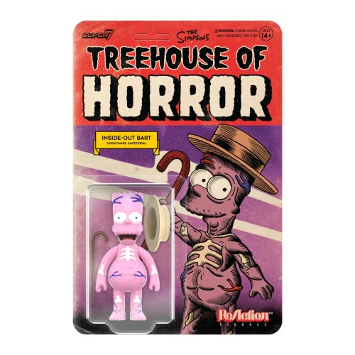 Super7 The Simpsons Treehouse of Horror Inside Out Bart - 3.75" The Simpsons Action Figure Classic TV Show Collectibles and Retro Toys