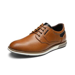 bruno marc men's dress oxfordsshoes brown