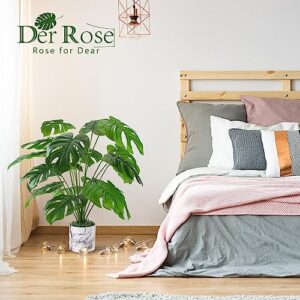 Der Rose 28" Fake Plants Tall Artificial Faux Plants in Pot for Home Farmhouse Bedroom Living Room Decor Indoor