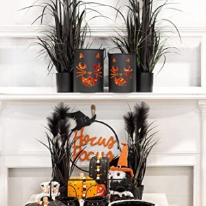 Boston International Ceramic Shakers Dishwasher and Microwave Safe Halloween Party Decorations Salt & Pepper Set, 2.5" x 2" Each, Cauldron