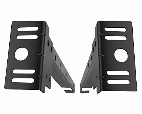 Universal Footboard Extension Brackets, Bed Frame Extenders for Footboard, Headboard Brackets for Metal Bed Frame, Footboard Attachment Kit Can Drilled to Fit Twin, Full, Queen, or King Size Beds.