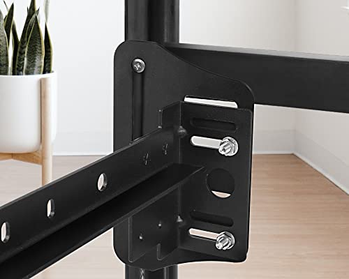 Universal Footboard Extension Brackets, Bed Frame Extenders for Footboard, Headboard Brackets for Metal Bed Frame, Footboard Attachment Kit Can Drilled to Fit Twin, Full, Queen, or King Size Beds.