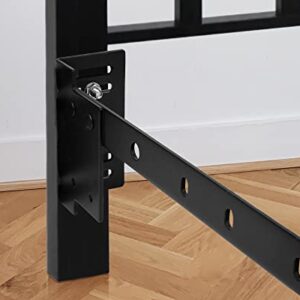 Universal Footboard Extension Brackets, Bed Frame Extenders for Footboard, Headboard Brackets for Metal Bed Frame, Footboard Attachment Kit Can Drilled to Fit Twin, Full, Queen, or King Size Beds.