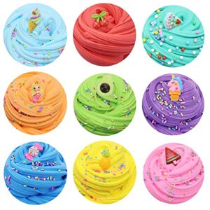 Butter Slime Kit for Girls 13 Pack, Party Favors Non-Sticky and Super Soft Stress Relief Toy for Boys, Easter Basket Stuffers