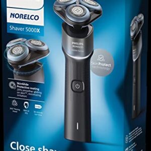 Philips Norelco Exclusive Shaver 5000X, Rechargeable Wet & Dry Shaver with Precision Trimmer and Storage Pouch, X5006/85