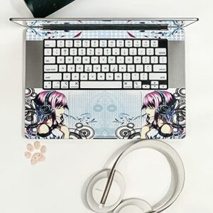 Nekoty Textured Laptop Skins compatible with MacBooks Pro 16" 14" 13" Air 13" 2019-2022 - Singing Anime Girl