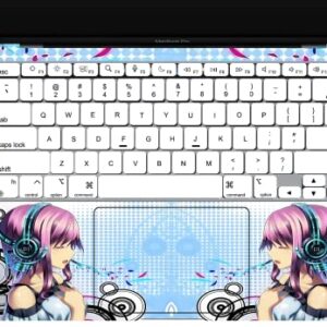 Nekoty Textured Laptop Skins compatible with MacBooks Pro 16" 14" 13" Air 13" 2019-2022 - Singing Anime Girl