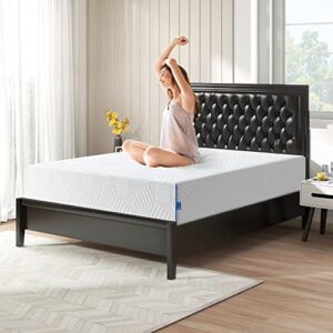 IULULU California King Mattress 12 Inch, Cooling Gel Infused Memory Foam Mattresses Medium Firm Mattress in a Box Regulates Temperature, Made in USA, 84''×72''