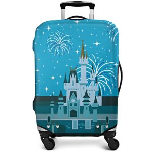 dicilly luggage covers for suitcase fashion castle firework suitcase cover baggage covers fit 25-28 inch luggage