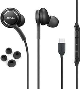 2022 earbuds stereo headphones for samsung galaxy s21 ultra 5g, galaxy s20 fe, galaxy s10, s9 plus, s10e, note 10, note 10+ - designed by akg - with microphone and volume buttons