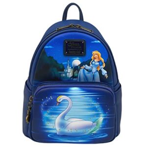 loungefly swan princess castle scene double strap shoulder bag