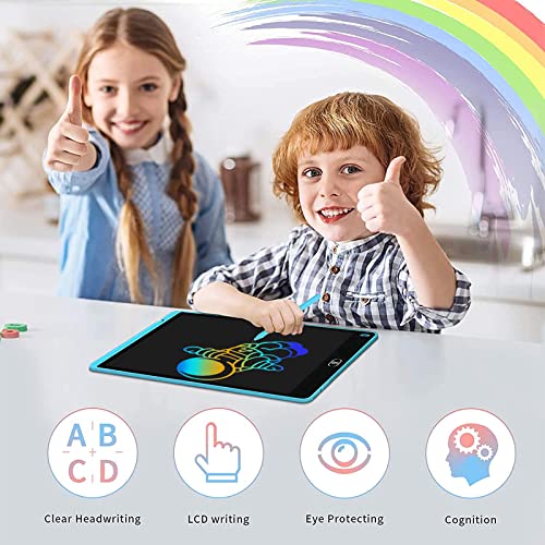 NOBES Drawing Pad for Kids Toys Age 3+, Colourful LCD Writing Tablet for Kids, 12-inch Drawing Tablet with Lock Key, Christmas Birthday Gifts