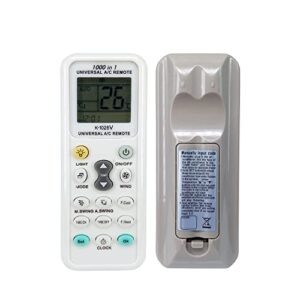 k-1028v universal air conditioner remote control with lcd display, compatible with mitsubishi toshiba hitachi fujitsu daewoo lg sharp samsung electrolux sanyo aux gree haier air conditioner