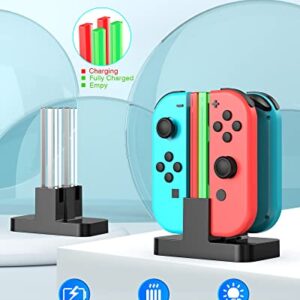 𝙎𝙬𝙞𝙩𝙘𝙝 𝙎𝙥𝙤𝙧𝙩𝙨 𝘼𝙘𝙘𝙚𝙨𝙨𝙤𝙧𝙞𝙚𝙨 𝘽𝙪𝙣𝙙𝙡𝙚 - HOZKAII 22 in 1 Family Accessories Kit Pack for Nintendo Switch/OLED Sports Games with Charging Dock, Game Guns, Tennis Rackets, Golf Clubs, Wrist Bands & Leg Strap