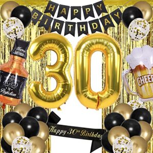 happy 30th birthday decorations for him 30 birthday decorations for women 30 balloon numbers 30 birthday decoration for men 30th birthday balloons 30th birthday banner dirty thirty decorations for him