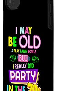 iPhone 11 Lawn Bowls Outfit Idea For Women & Funny 70s Lawn Bowling Case