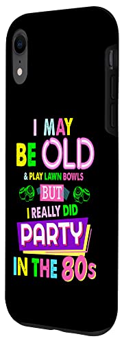 iPhone XR Lawn Bowls Outfit Idea For Women & Funny 80s Lawn Bowling Case