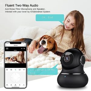 Indoor Security Camera, Litokam Cameras for Home Security with 360°Motion Detection, WiFi Camera Indoor for Baby/Elder/Dog, Pet Camera with Phone APP, IR Night Vision, 2-Way Audio, 4Pack