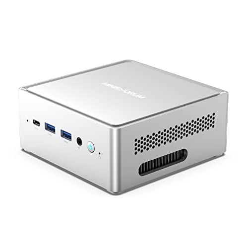 MINISFORUM NAB5 Mini PC 12th Gen Core i5-12450H(8C/12T) Mini Computer 16G RAM+512G SSD, Expandable HDD Slot, HDMI×2+USB-C×2 4K@60Hz Outputs, Intel UHD Graphics Desktop Computer