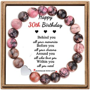 gifts for 30 year old women 30th birthday gifts for her 30 years old birthday beaded bracelets for 30 year old women gift ideas 30th bday jewelry gifts for best friend healing crystal bracelet