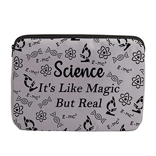 ENSIANTH Science Gift Scientist Gift It’s Like Magic,But Real Laptop Sleeve Science Teacher Gift Biologist Graduation Gift (Science Magic LS)