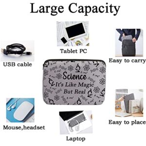 ENSIANTH Science Gift Scientist Gift It’s Like Magic,But Real Laptop Sleeve Science Teacher Gift Biologist Graduation Gift (Science Magic LS)