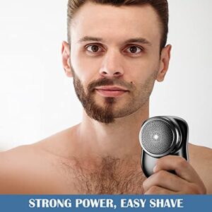 Mini-Shaver, Portable Electric Shaver, Mini Electric Razor Shavers for Men, Rechargeable Shaver Easy One-Button Use Suitable for Home,Car,Travel