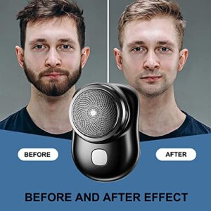 Mini-Shaver, Portable Electric Shaver, Mini Electric Razor Shavers for Men, Rechargeable Shaver Easy One-Button Use Suitable for Home,Car,Travel