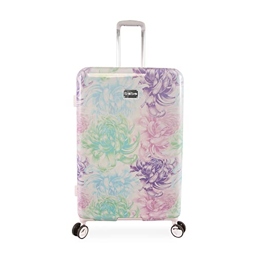 Fila Women's Luggage Hardside Spinner, Purple Floral, Check-in 29"