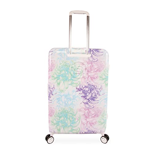 Fila Women's Luggage Hardside Spinner, Purple Floral, Check-in 29"