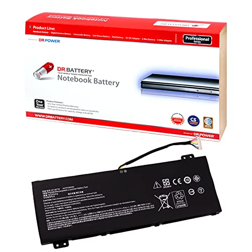 DR. BATTERY AP18E7M KT00407009 KT.00407.007 Laptop Battery for Acer Nitro 5 AN515-43 Nitro 5 AN515-45 Nitro 5 AN515-54 Nitro 5 AN515-55 Nitro 5 AN517-51 Nitro 7 AN715-51 [15.4V / 58.75Wh]