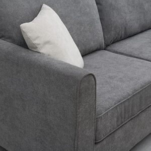 SZUBEE Sectional Sofa Living Room Furniture Corner Couch, Gray Fabric