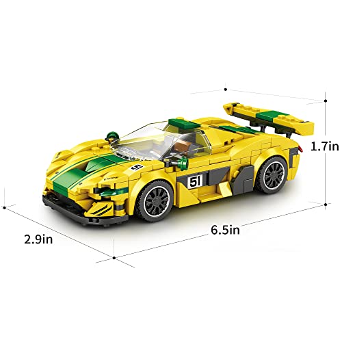 ZYLEGEN P1 GTR Race Car Toy Model Car Building Kit,MOC Sports Car Building Set Racing Vehicle Toy for Kids, Collectible Motorsports Set Boys Age 3-12(368pcs)