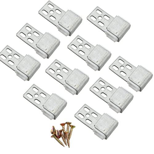 ZCZQC 10pcs Couch Spring Repair Kit Metal 5-Hole Spring Buckle with 40pcs Screws for Sofa/Chair/Couch/Bed Spring Clips Repair Parts