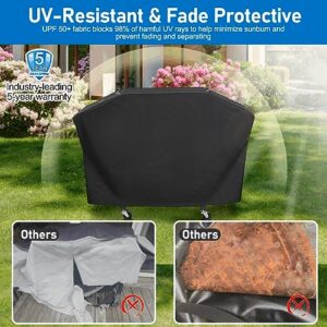 Griddle Cover for Blackstone 28 inch Griddle with Hood,Rip-Proof Upgraded Heavy Duty Material Griddle Cover,Waterproof UV & Fade Resistant Flat Top Gas Grill Cover with Strap and Air Vent