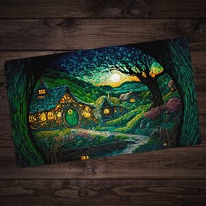 a hidden haven deskmat playmat inked gaming tcg game mat for cards (13+)